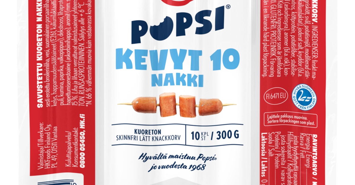 Popsi® Kevyt 10 nakki (6098)
