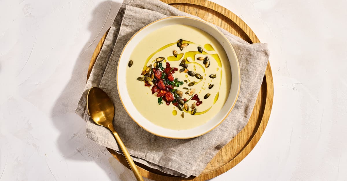 Purjo-perunasosekeitto